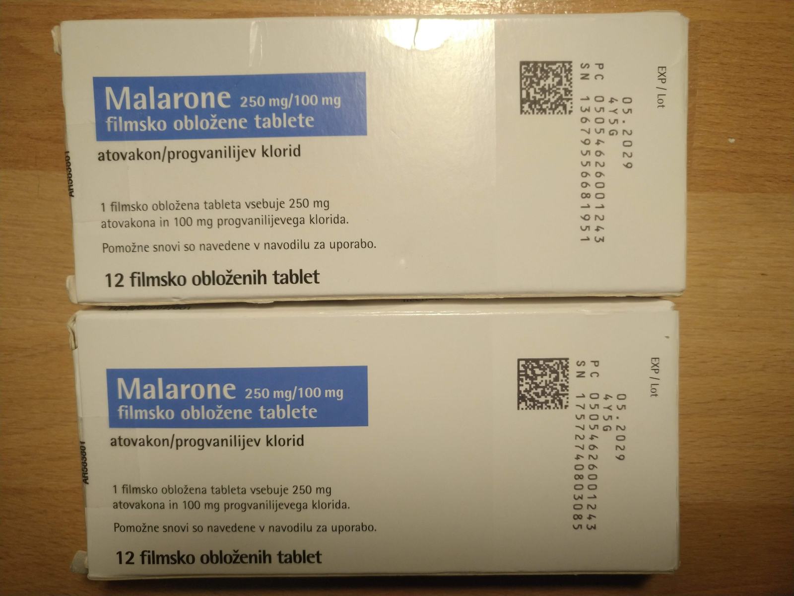 Malarone 250mg/100mg