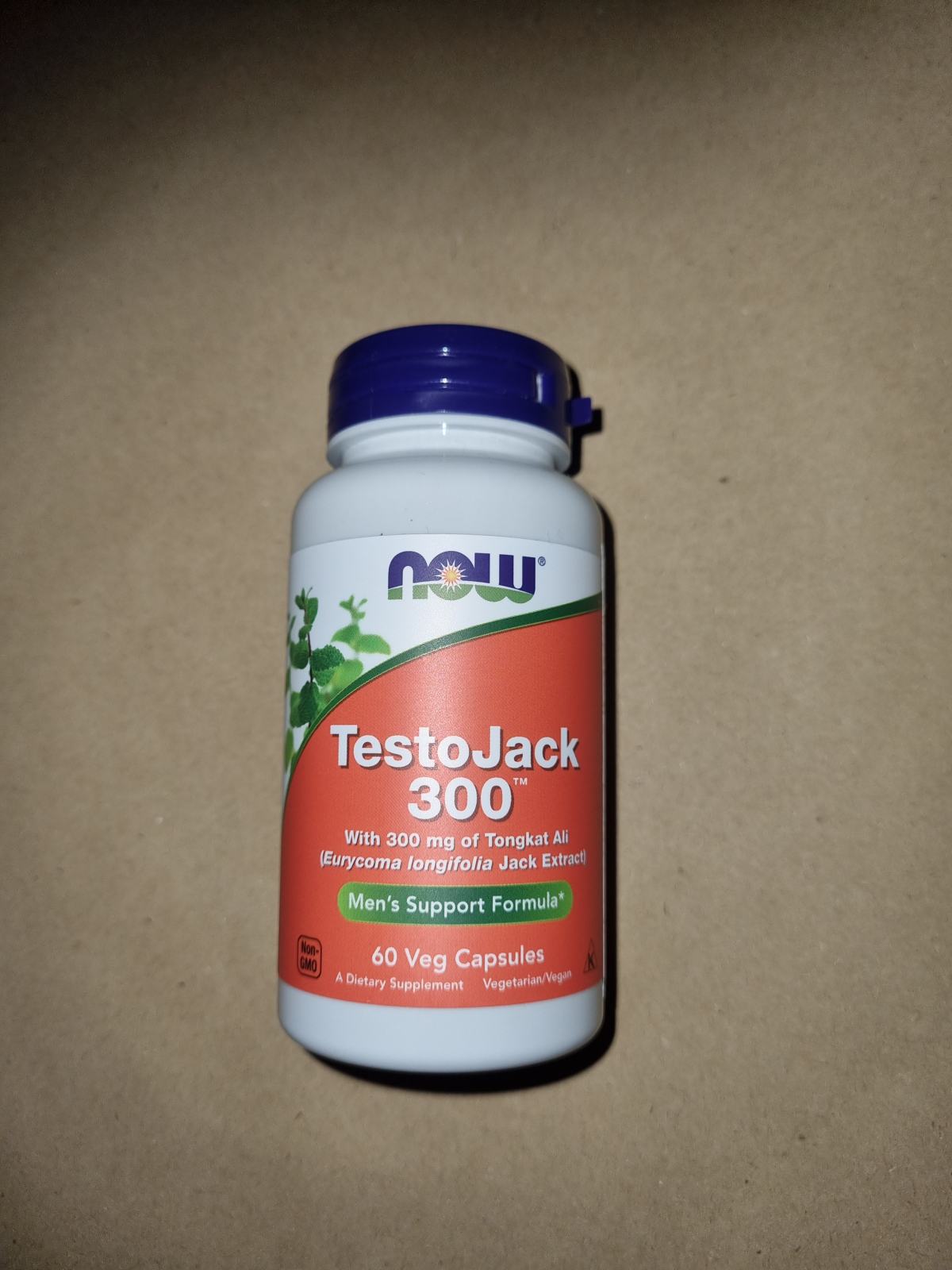 Tongkat Ali - Now Foods Testojack 300 60 kap. (testosterone booster)