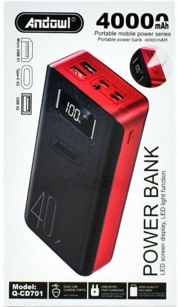 Andowl Polnilna Baterija Powerbank 40.000mAh