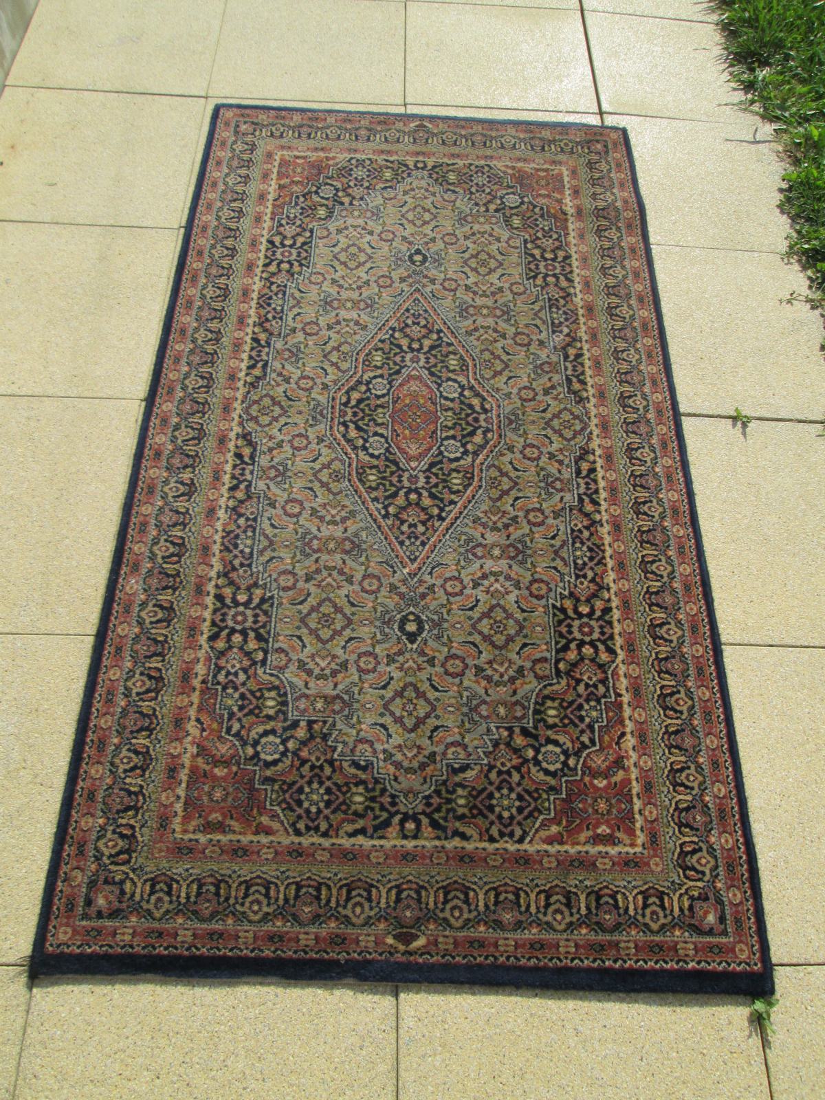 Orientalski Tepih Diamant preproga modro-roza 160 x 85 cm