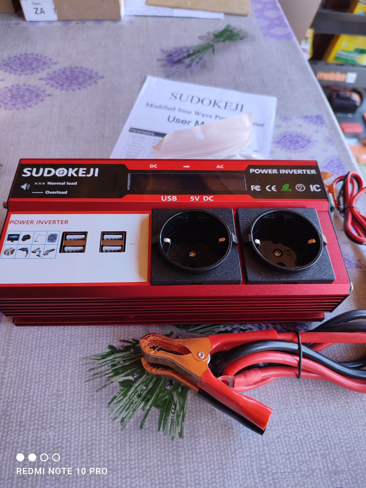 Pretvornik inverter 12V - 220V 3000W/500W