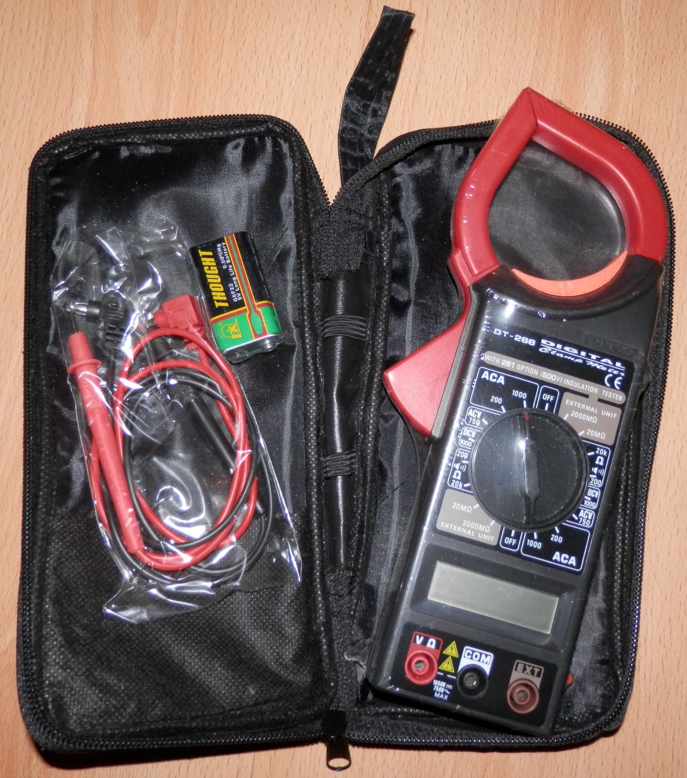 Digitalne tokovne klešče, Merilne klešče, Multimeter