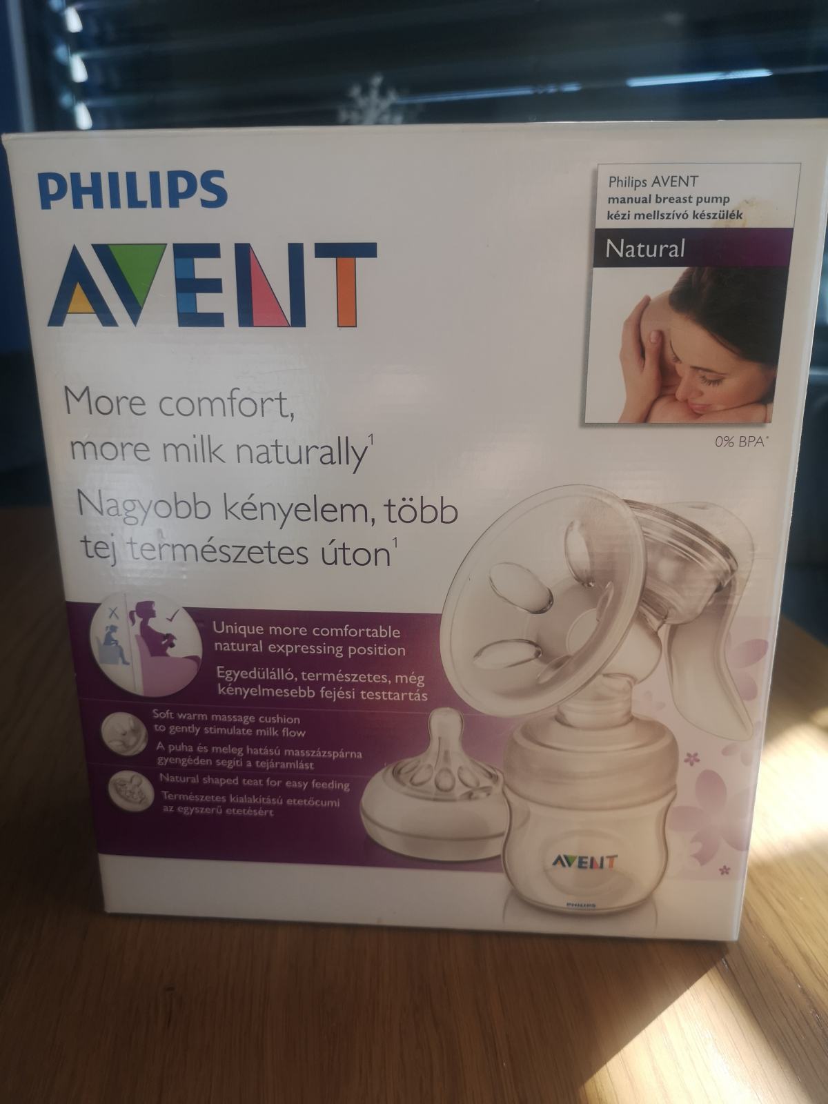 Phillips Avent ročna prsna črpalka & dude, nastavki za do