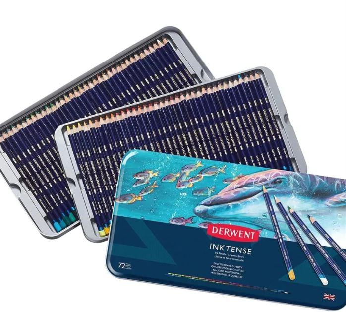 Derwent Inktense 72 Pencils Tin set barvic