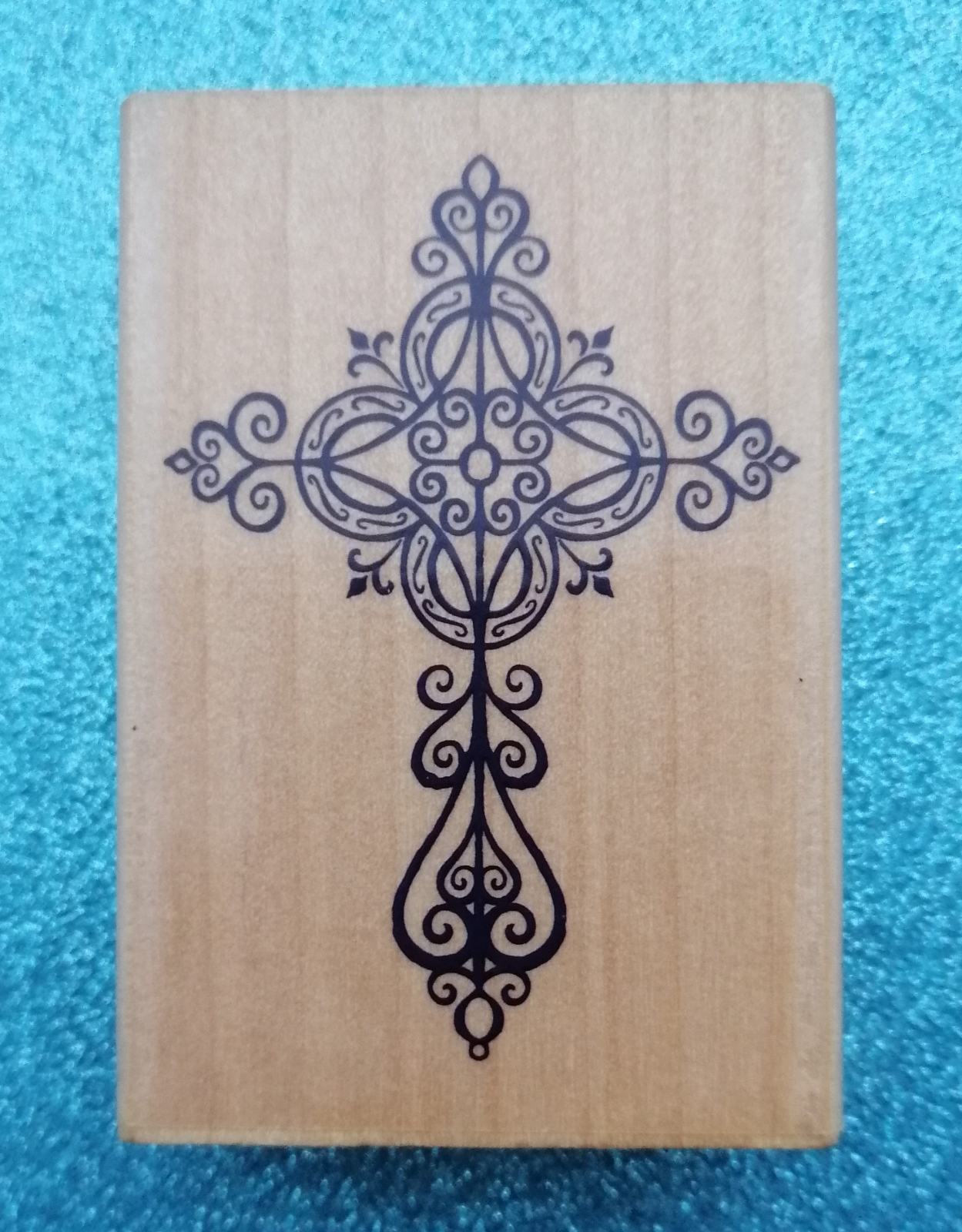 Gumjasta štampiljka križ (Delta Elegant Cross Rubber Stamp 3410F)