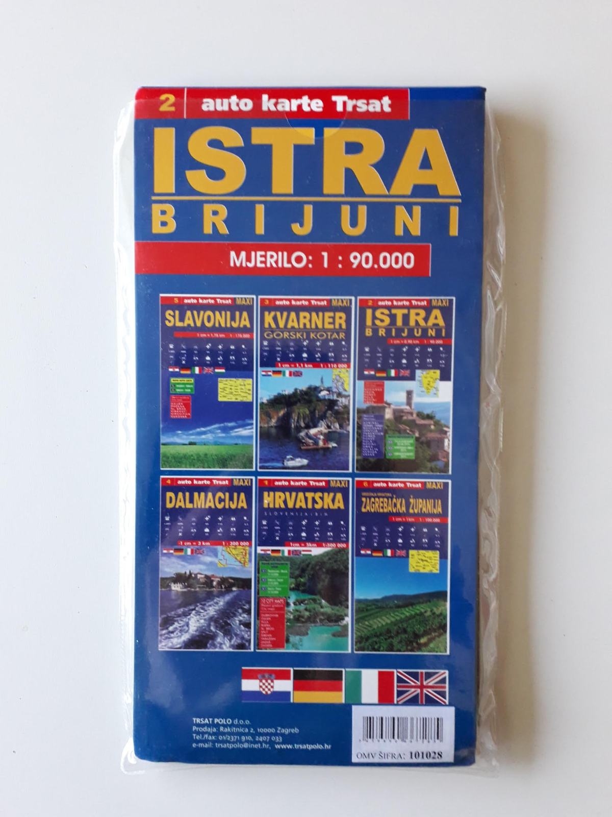 ISTRA, BRIJUNI, AVTO KARTA