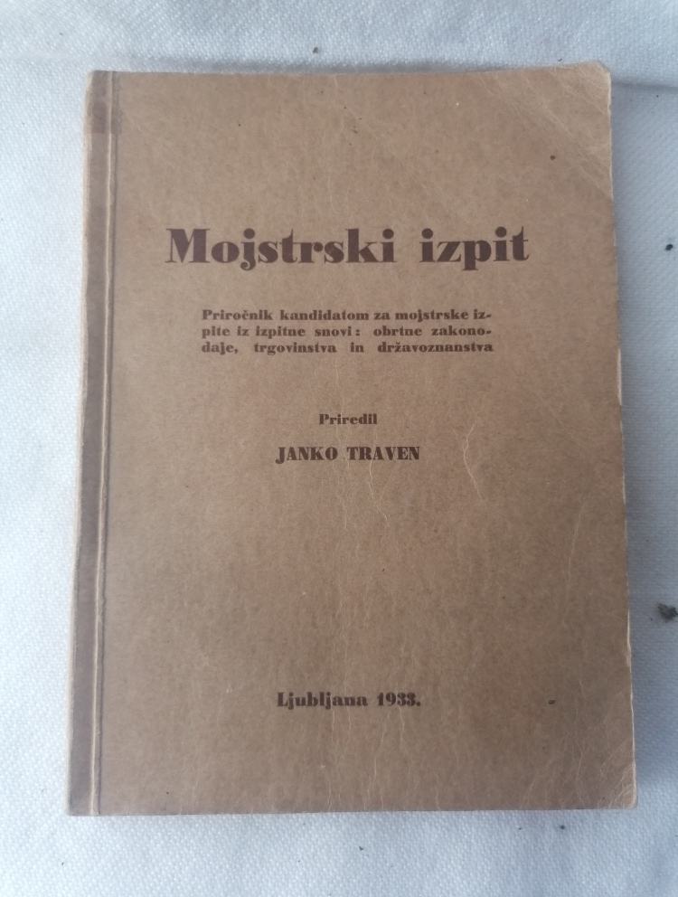 Mojstrski izpit - Janko Traven 1933