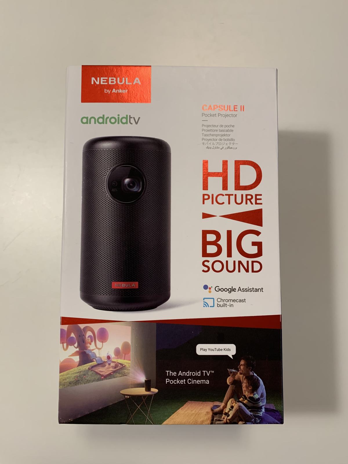 Prenosni projektor Anker Nebula Capsule II z Android TV