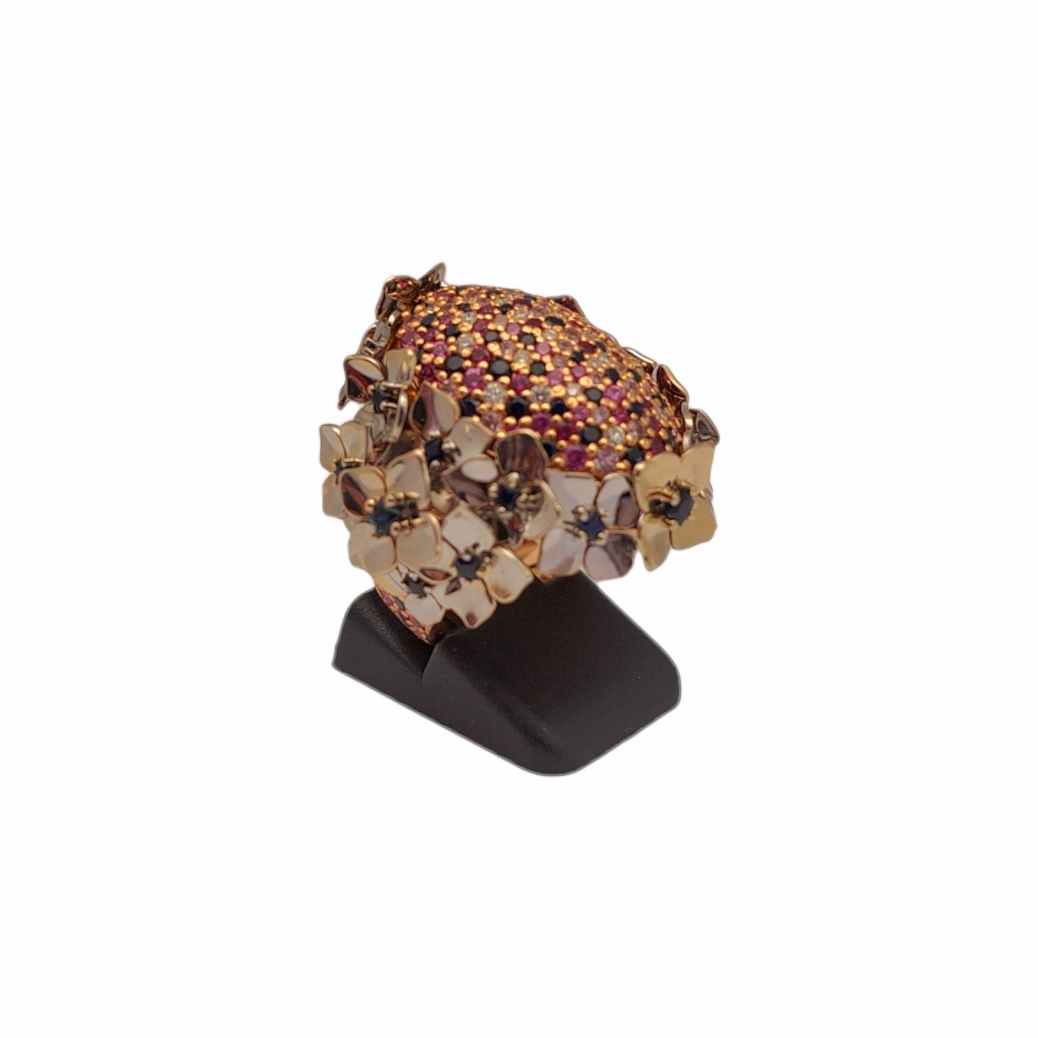 Diamantni prstan PARADISO 18K 750/1000+DIA; masa=25.61g