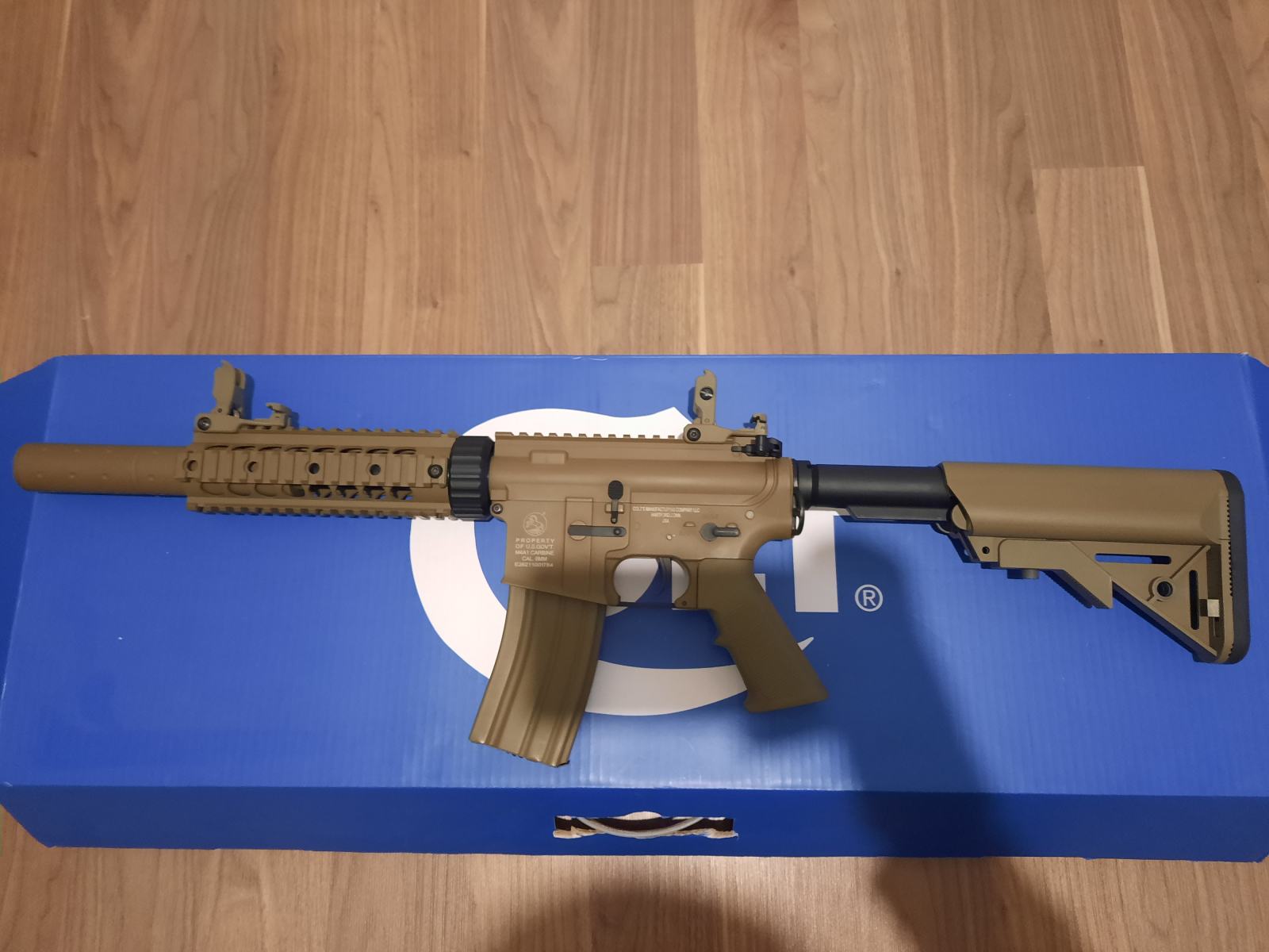 Cybergun Colt M4A1 Silent Ops TAN QSC AEG Rifle