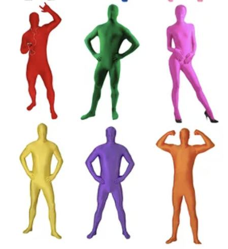 Full body suit obleke za maskare/pusta, viola, rdeca, rumena, roza