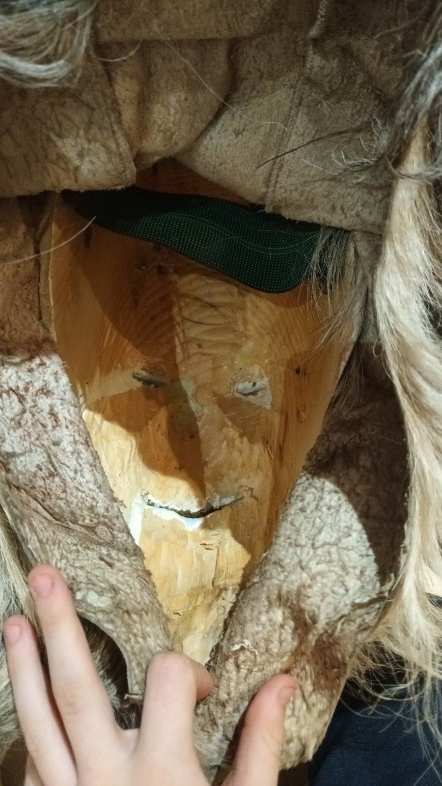 Krampus maska- parkelj