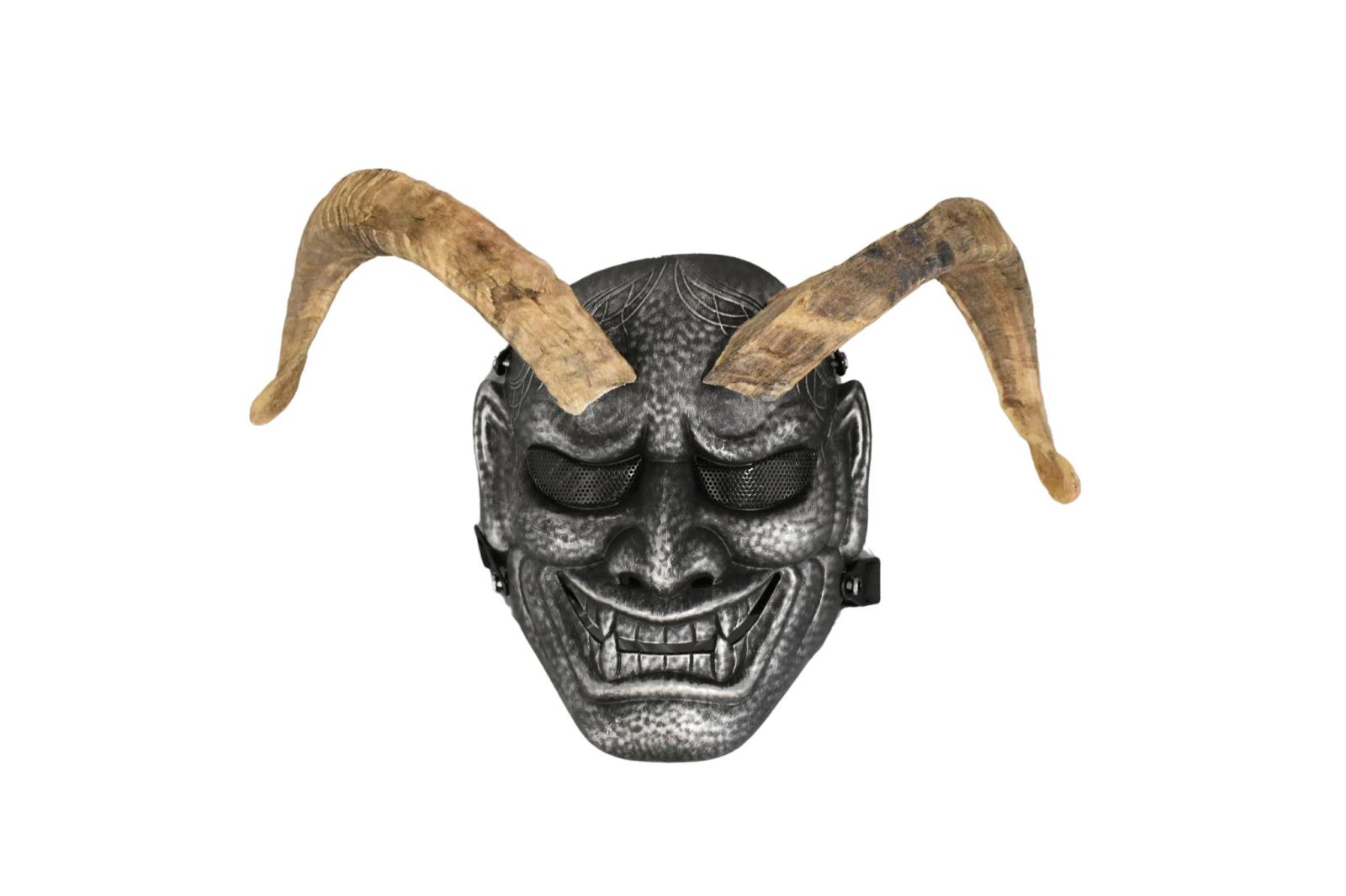 Maska Parkelj Krampus Demon iz pekla (srebrna)