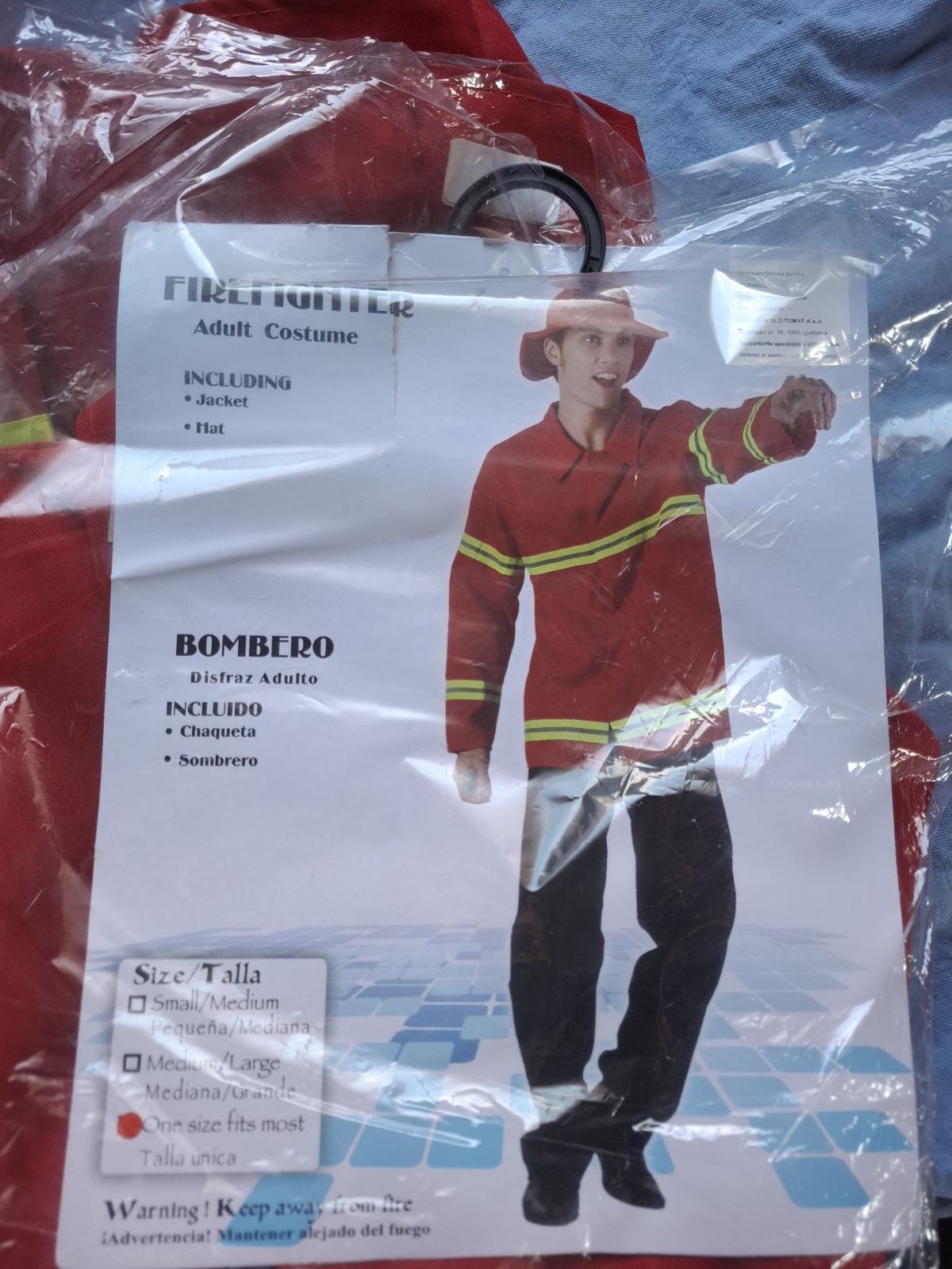 Pustni kostum gasilec