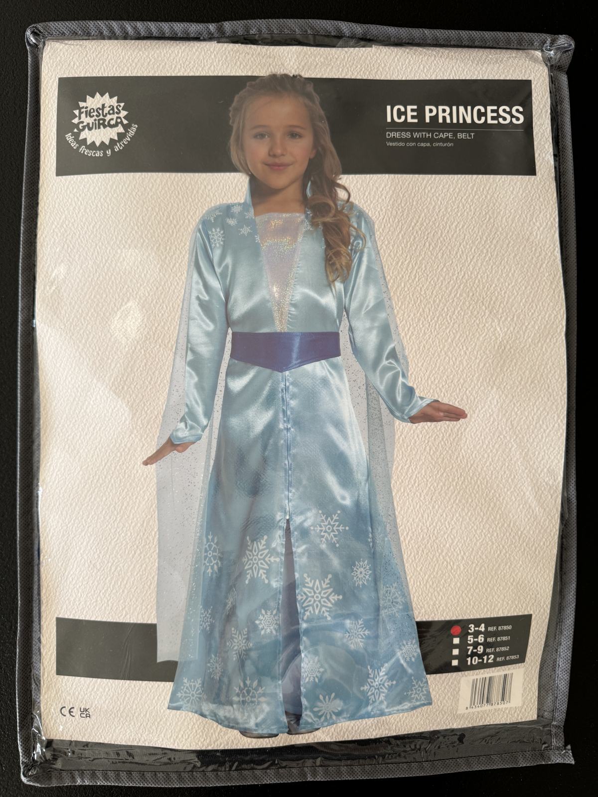 Pustni kostum Elsa 3 - 4 leta
