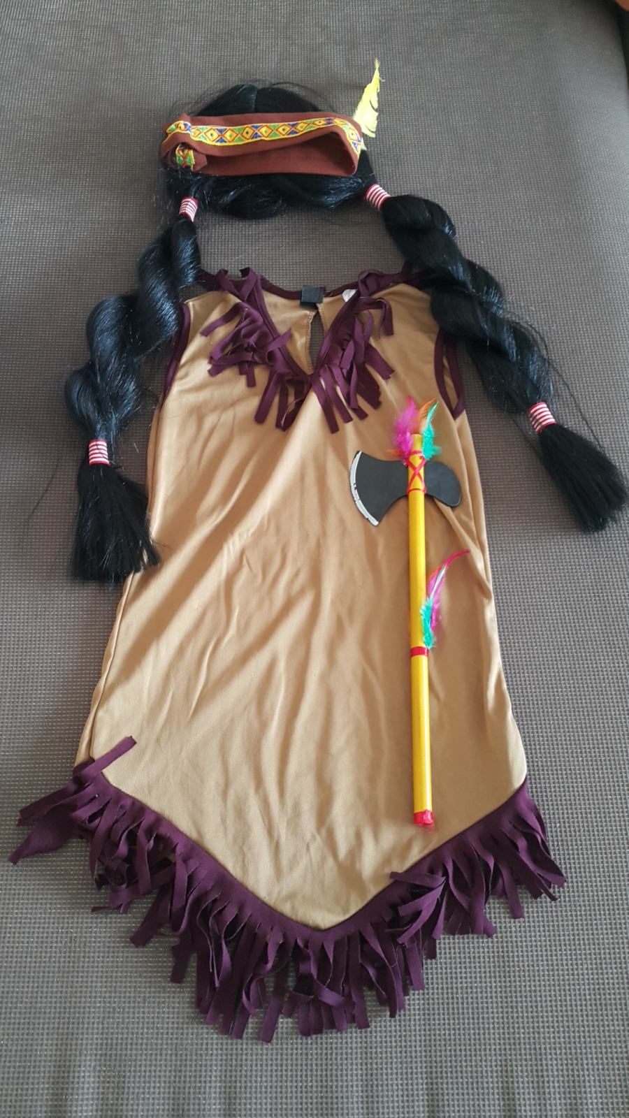 Pustni kostum Indijanka vel. 140 cm, 8-10 let