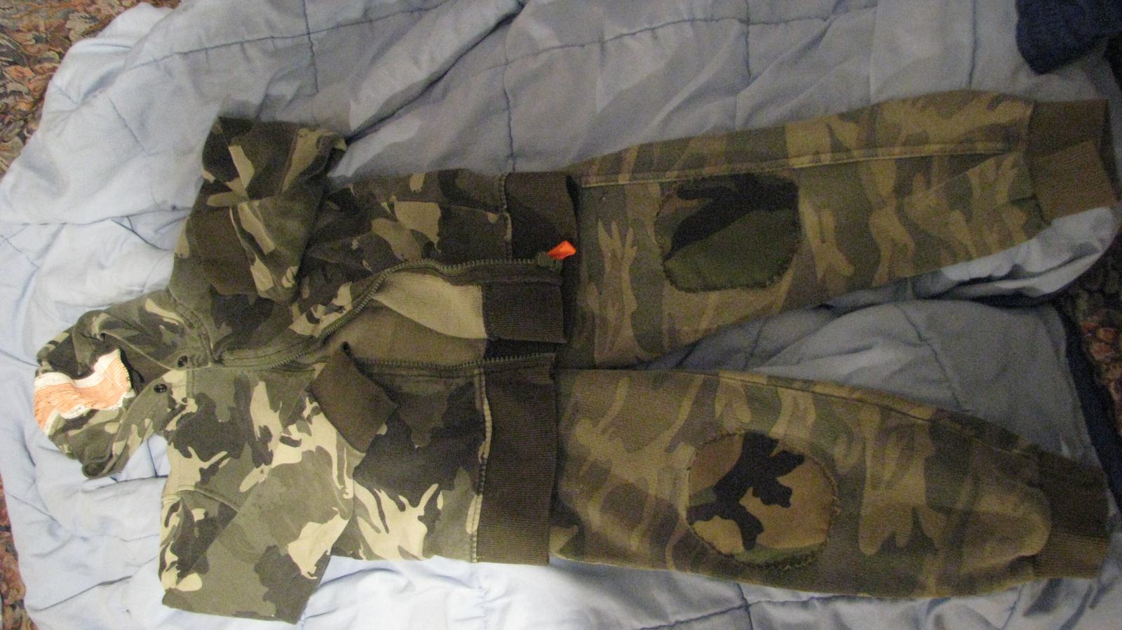 Pustni kostum VOJAK, VEL 4-5 LET ALI 110-116