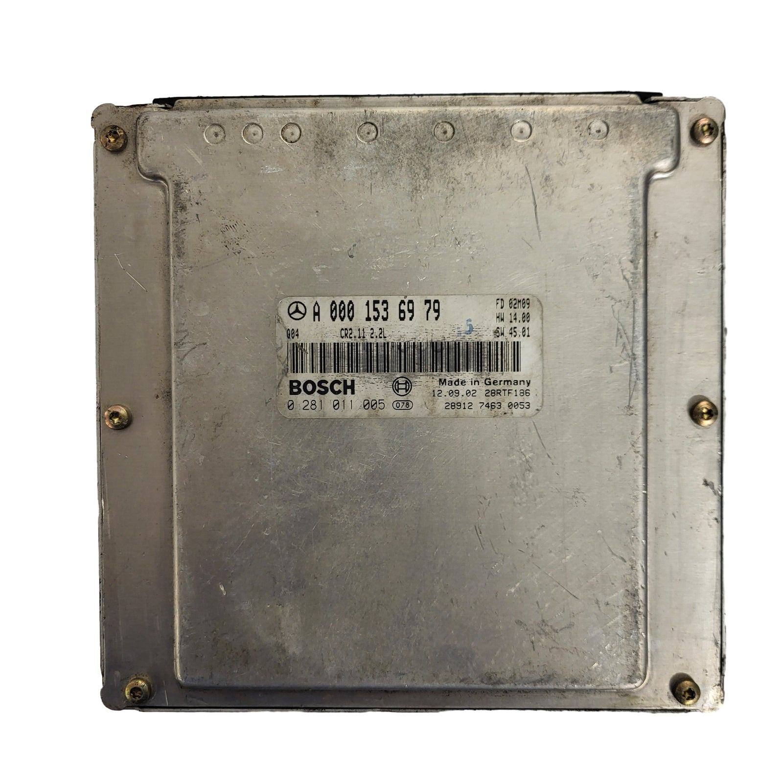 MERCEDES W203 ECU / A0001536979 / 0281011005 / CRC.11 / BOSCH