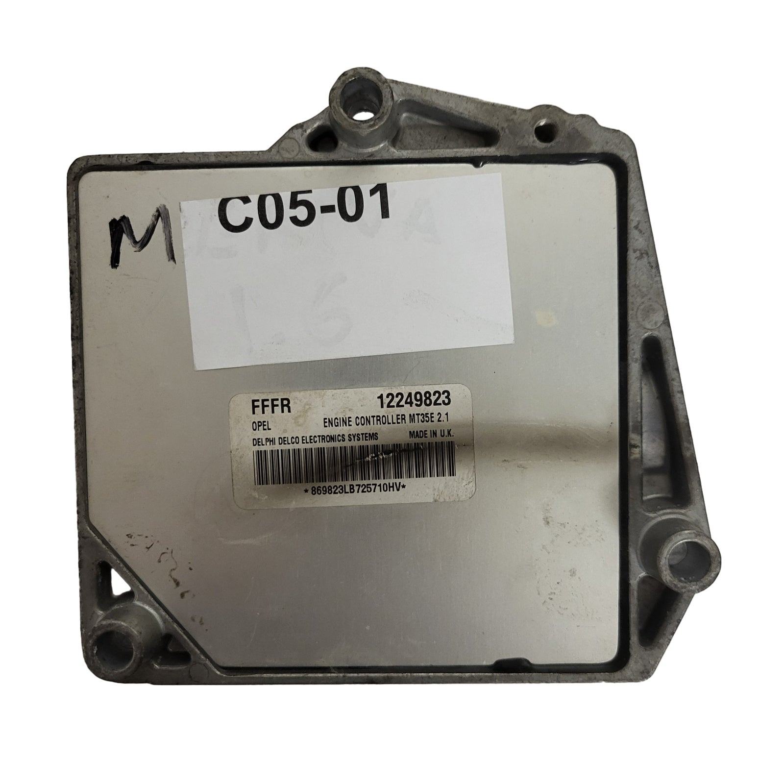 OPEL MERIVA ECU / 12249823 / FFFR / MT35E 2.1 / DELPHI DELCO