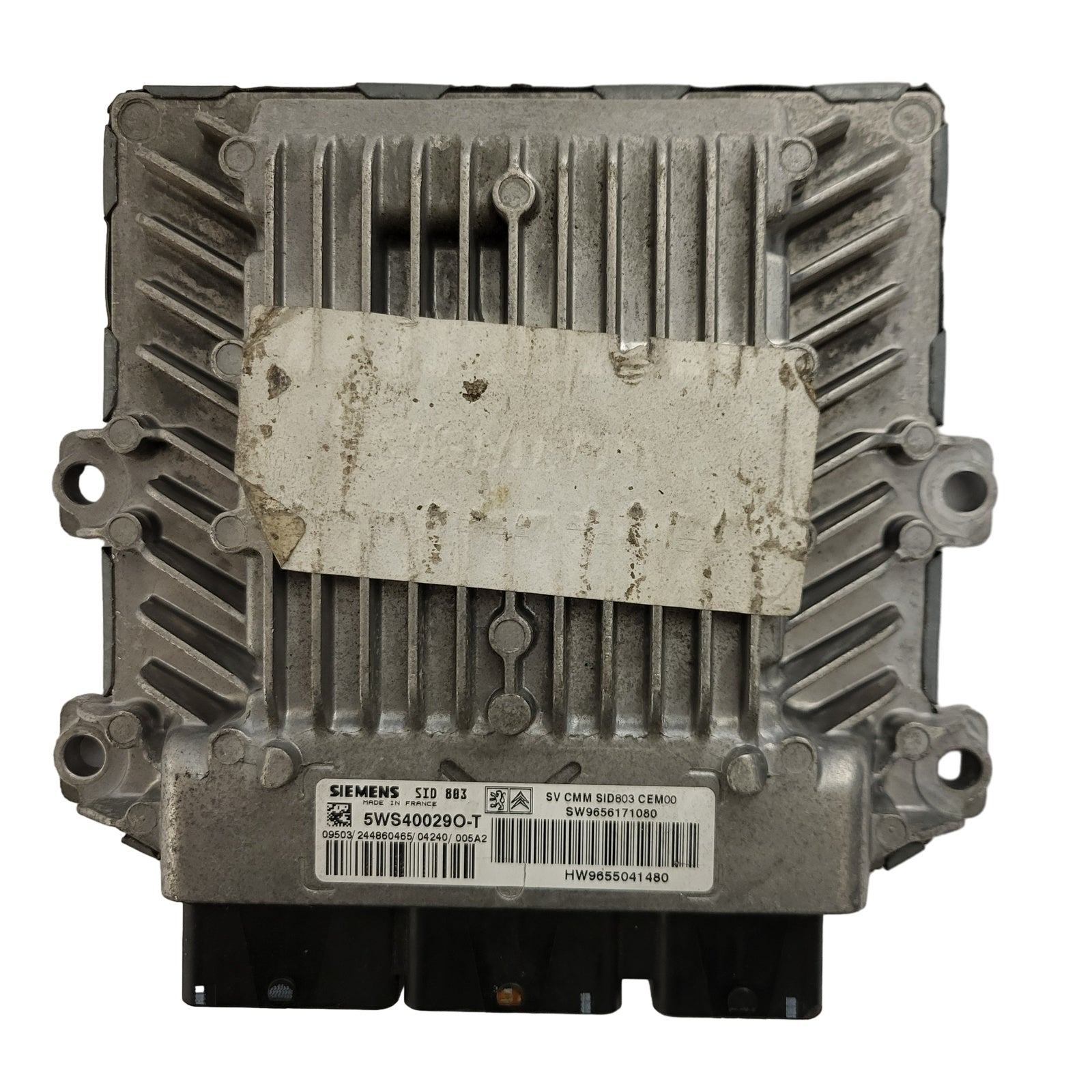 PEUGEOT 307 ECU / 5WS40029O-T / SID803 / SW 9656171080 / HW 9655041480