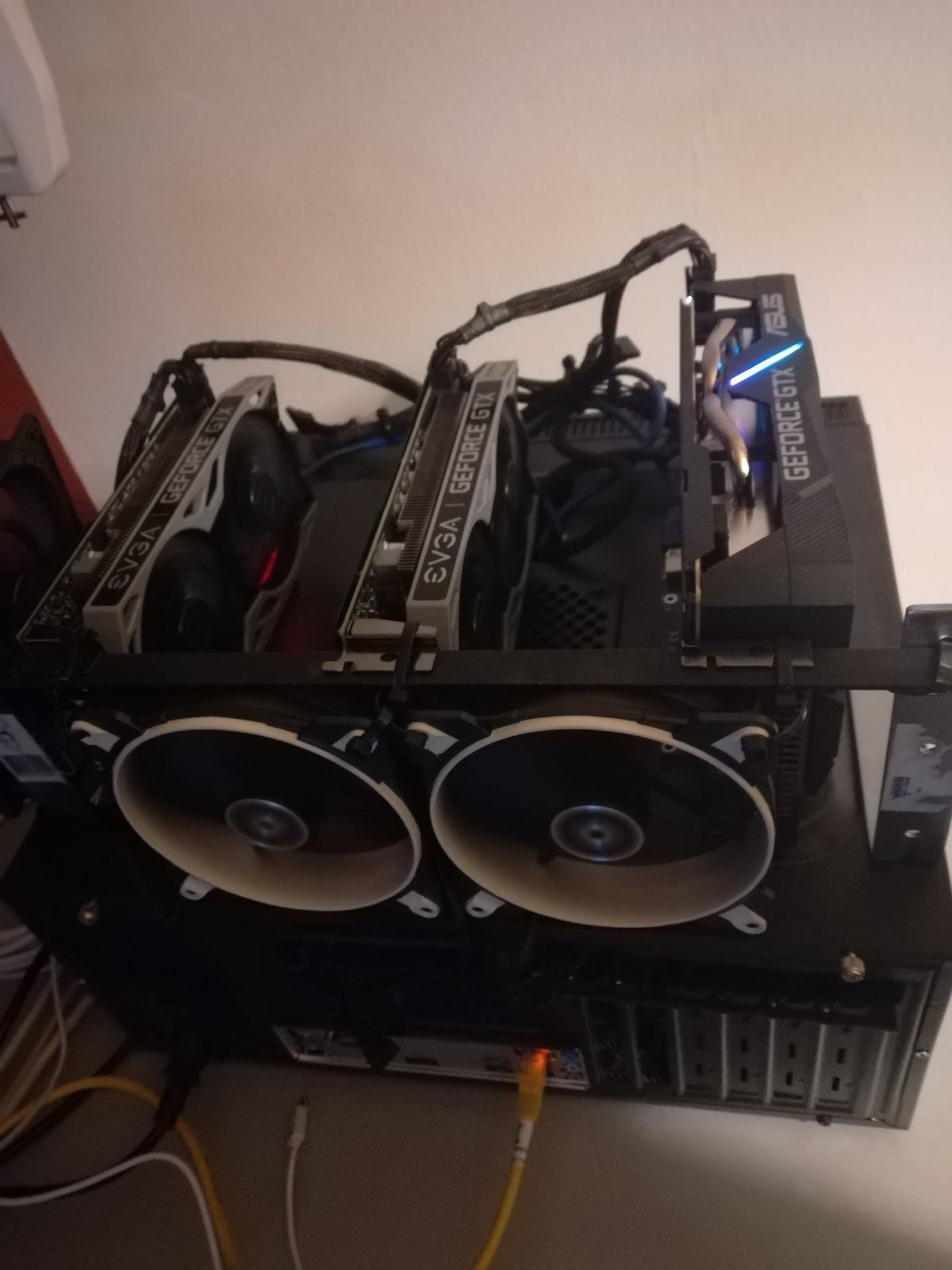 Mining RIG 3xGTX 1660 SUPER 93Mh/s@277W Intel G6400 M.2 240GB 4GB DDR4