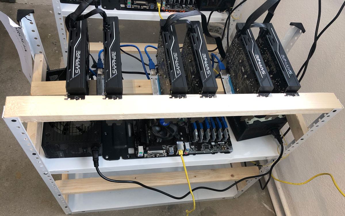 Računalnik komplet mining rig (ETHash - 180mh/s)