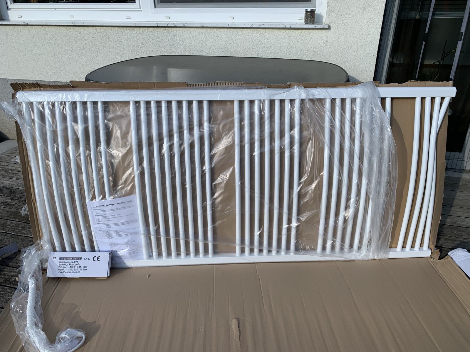 Električni kopalniški radijator Thermal Trend 168 cm x 75 cm, 900W