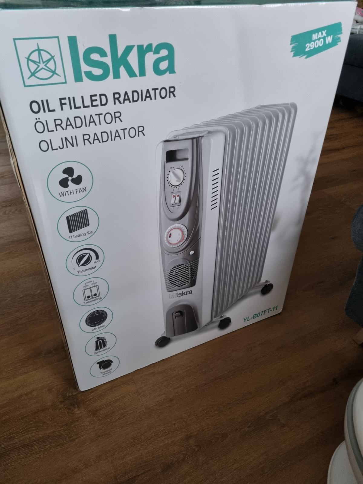 Oljni radiator ISKRA MAX 2900W MODEL YL-807FT-11