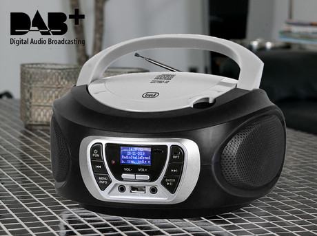 TREVI CMP 510, Boombox, CD/USB/Radio DAB/DAB+/FM, RDS, daljinec, črne