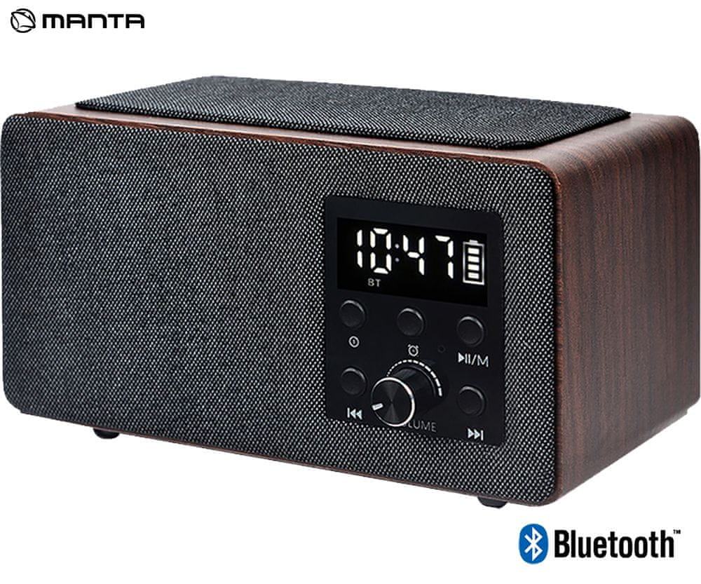 Manta RDI910 WC radio/ura/budilka, FM Radio, Bluetooth, micr