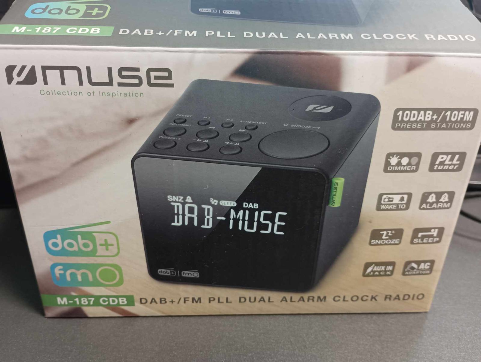 Muse M-187 CDB radioura, črna NOVA