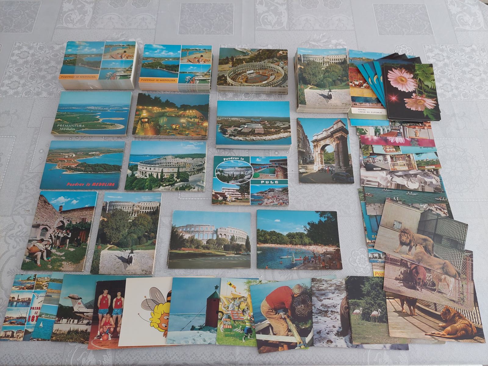 TURISTIČNE RAZGLEDNICE,NEPOSLANE,TURISTKOMERC,TURIZEM,MEDOLIN,PULA...