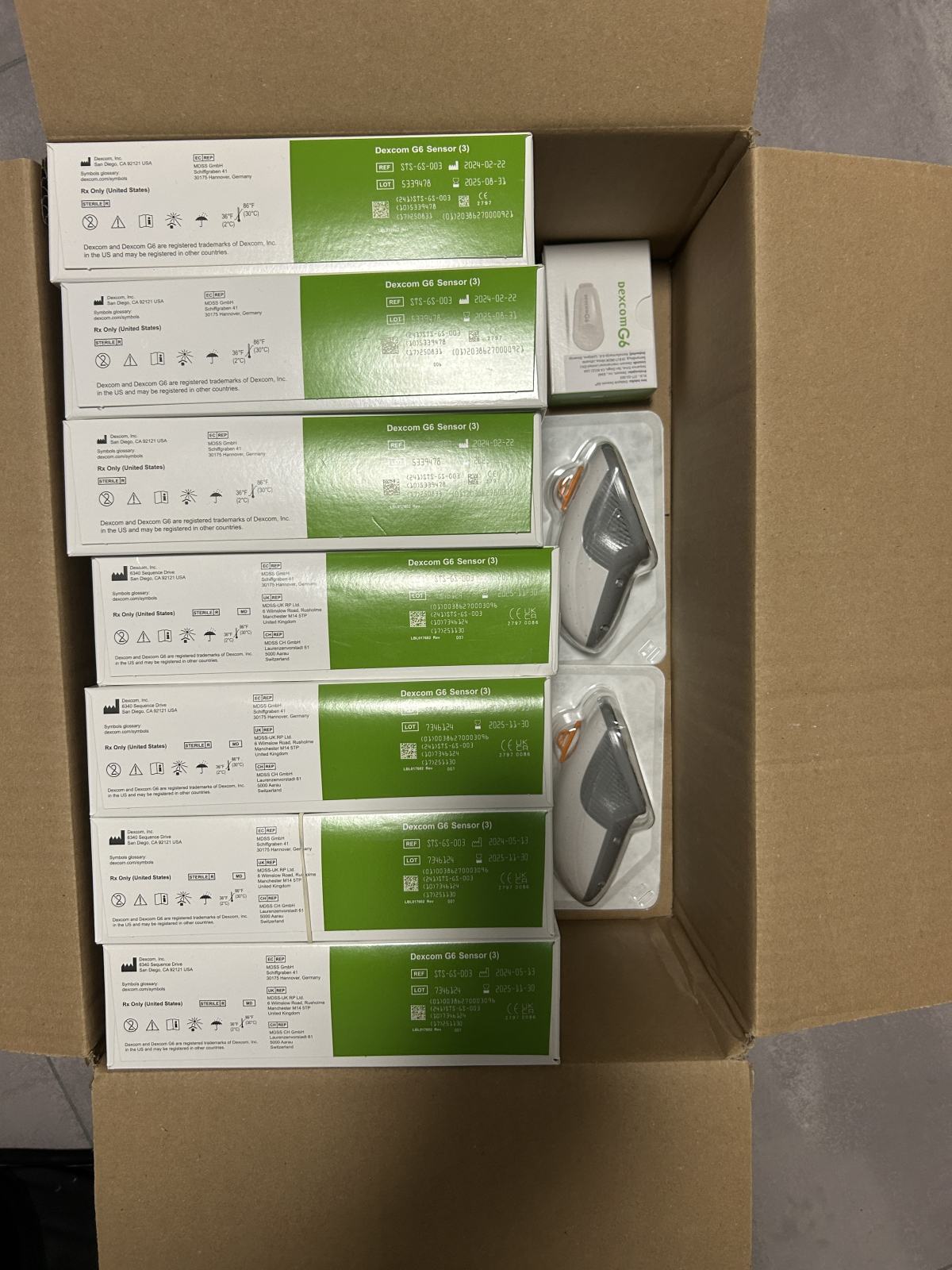 Dexcom G6 senzorji ter oddajnik