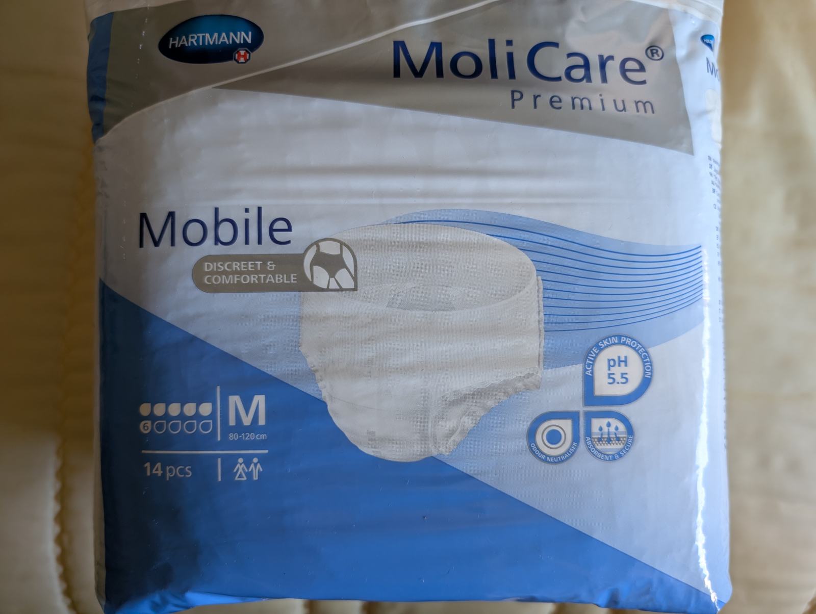 Moli Care premium, hlačne plenice za moške ali ženske, velikost M