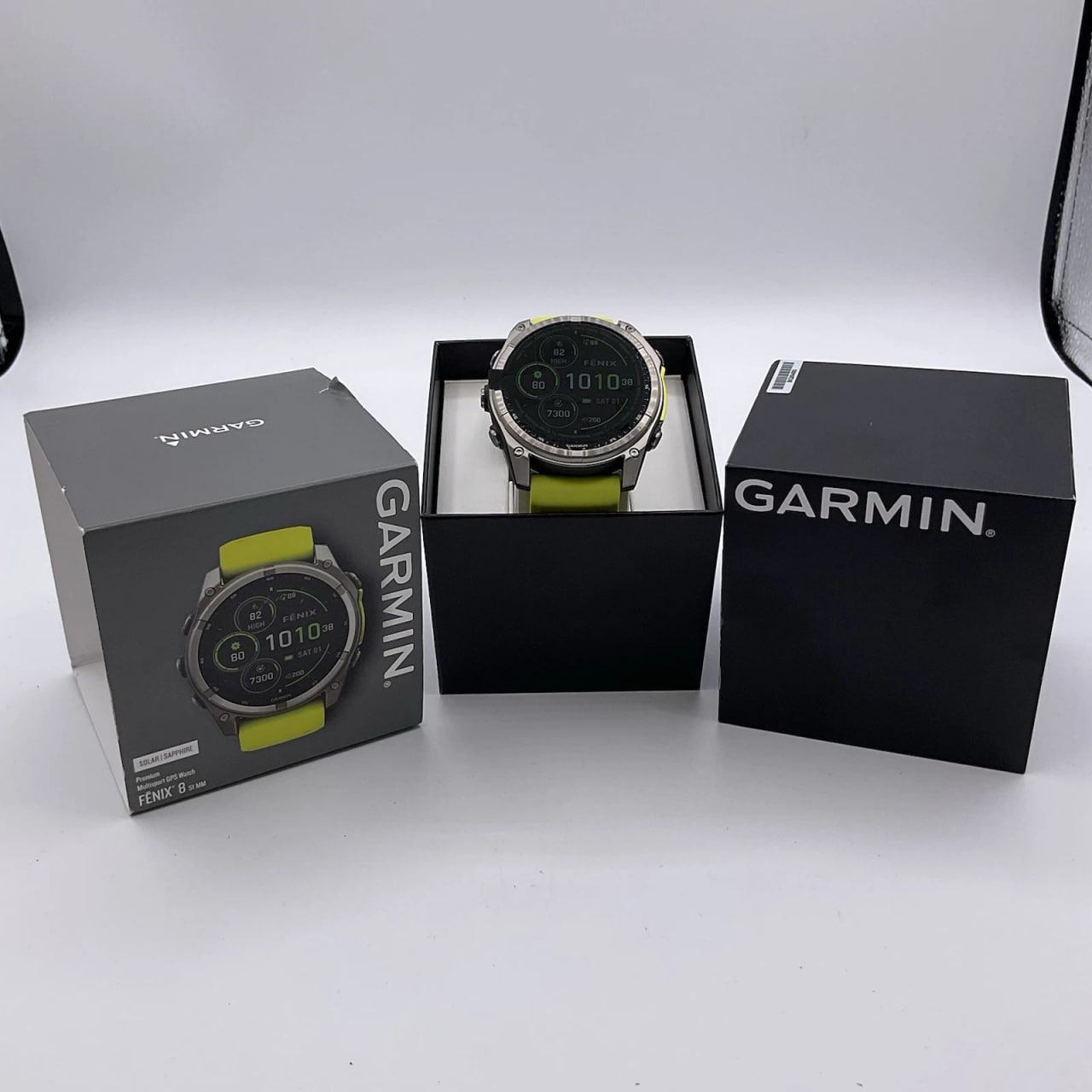 Ura Garmin Fenix 8 Sapphire Solar 51mm rumena/grafitna NOVA