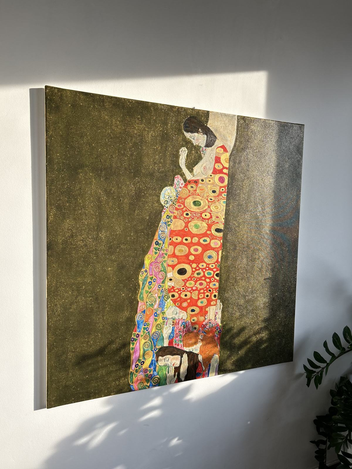 Gustav Klimt HOPE II (1907-1908) ročno slikana reprodukcija, 110x110cm