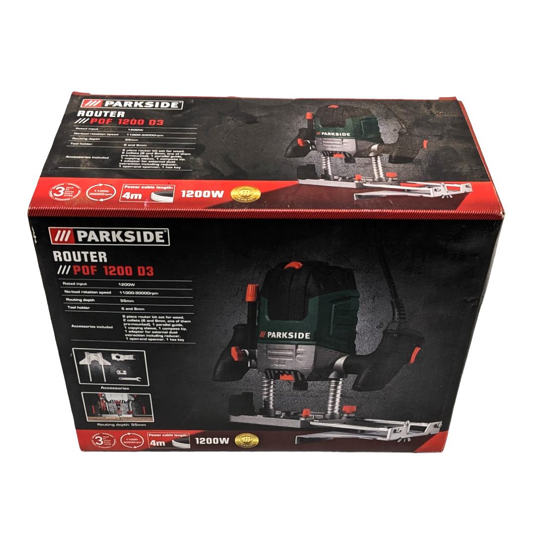 (8277) Nadrezkar PARKSIDE Router POF 1200 D3 (ZAPAKIRAN!)