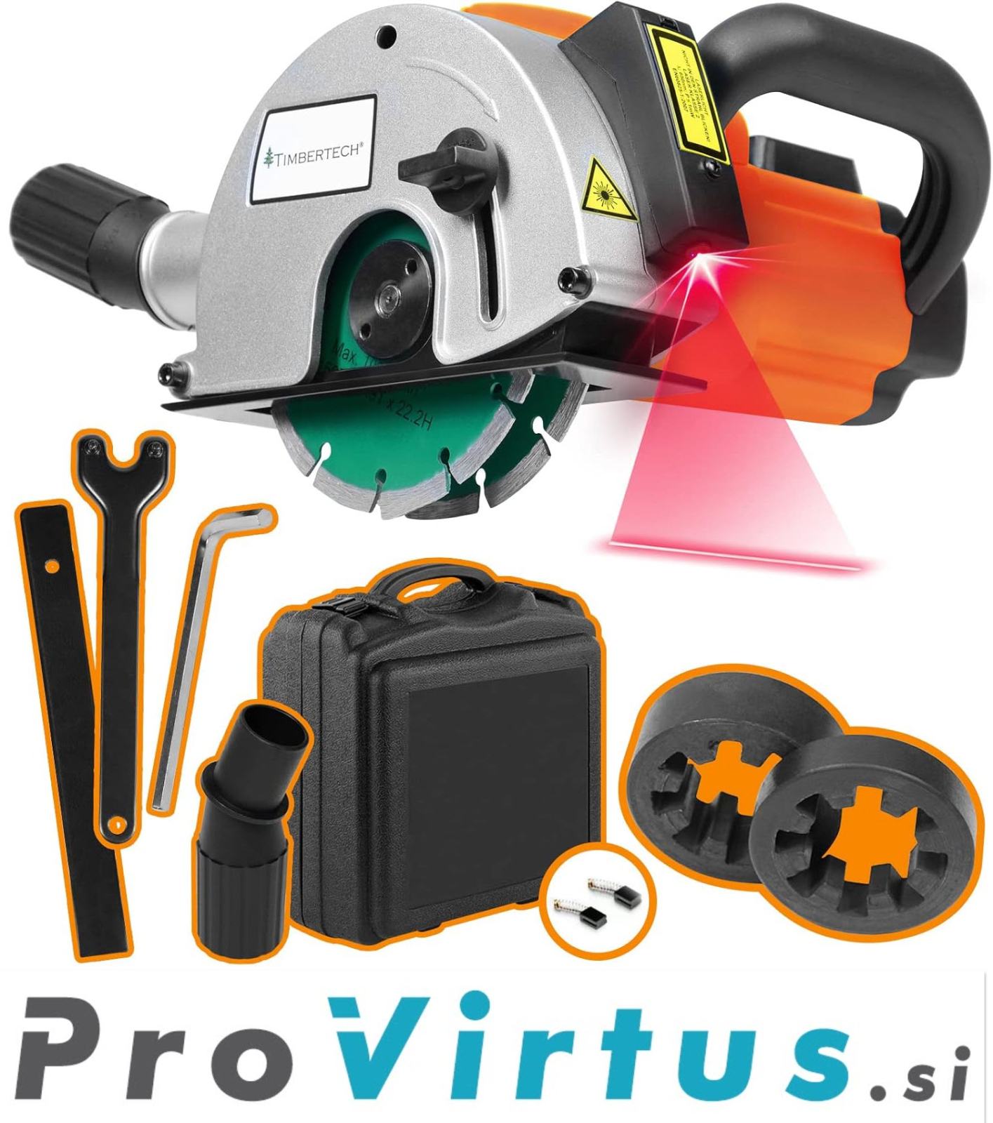 Rezalnik za zidne utore 1700W s kovčkom TIMBERTECH