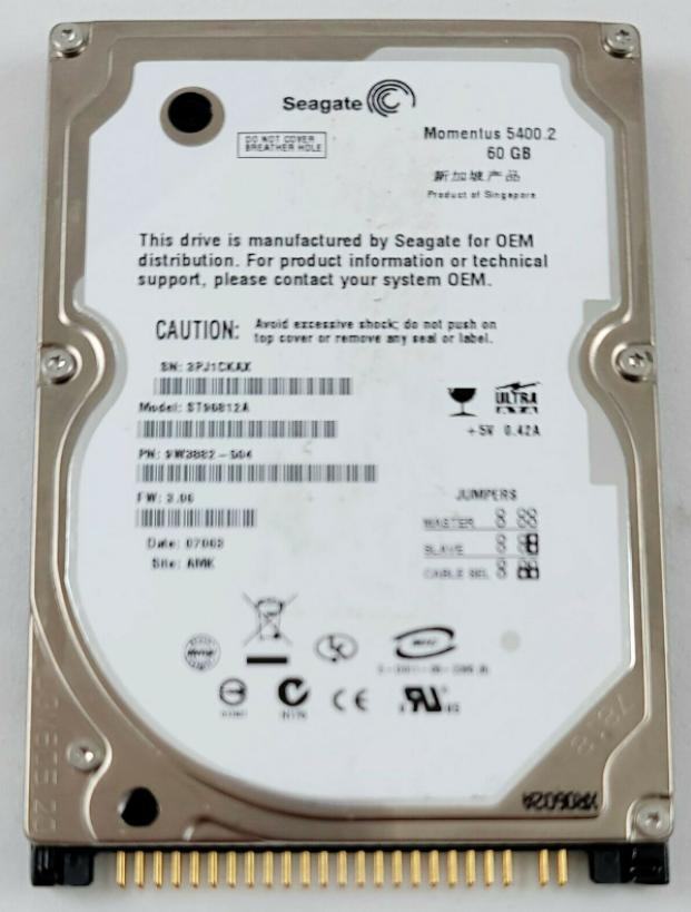Trdi disk za prenosnik Seagate 60GB - ATA