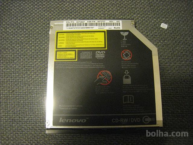 Lenovo Thinkpad t60 t61 z60 z61 CD-RW/DVD enota
