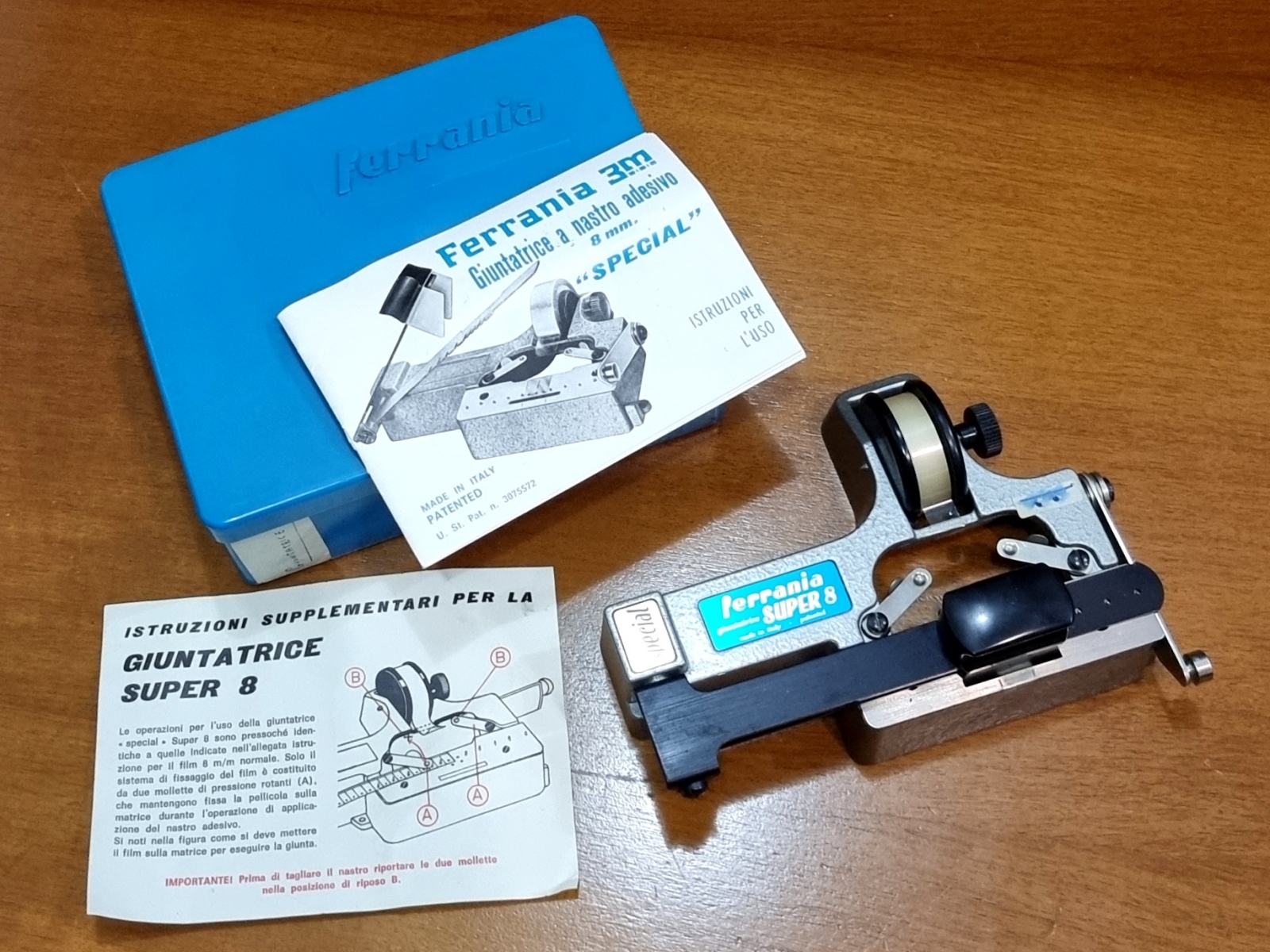 Ferrania 3m starinska naprava za montažo 8mm filma