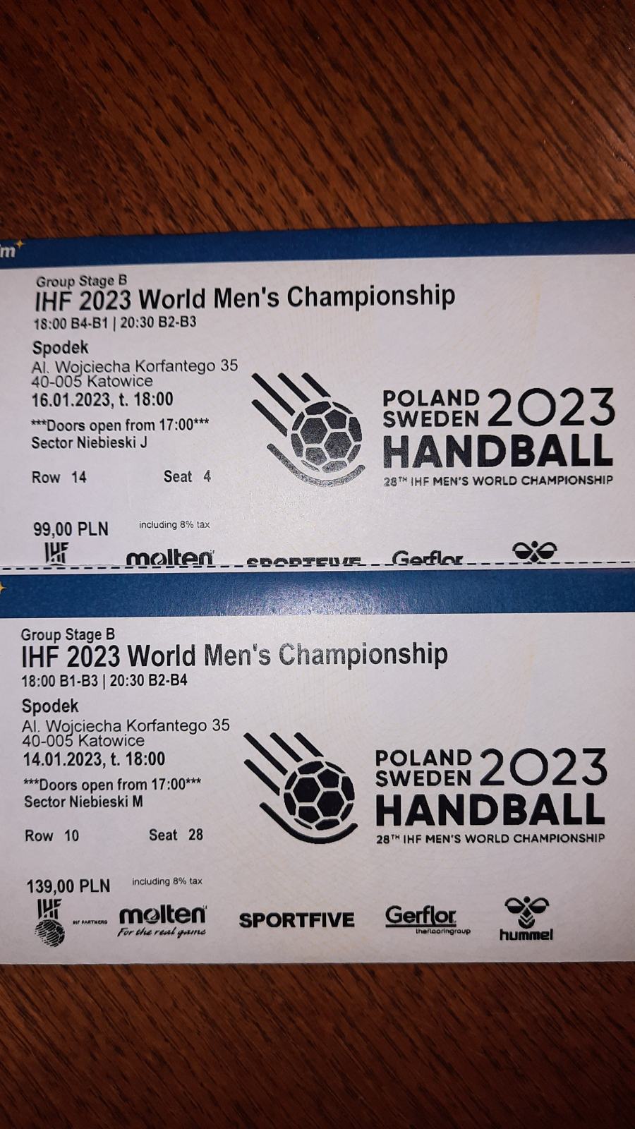 Vstopnice za SP v rokometu Poljska 2023