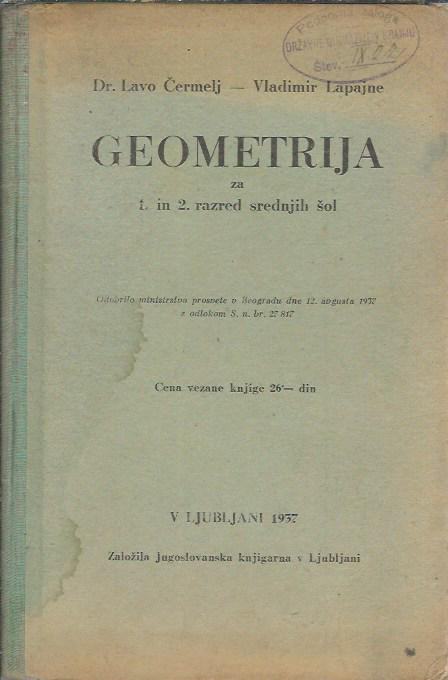 Geometrija za prvi in drugi razred srednjih šol