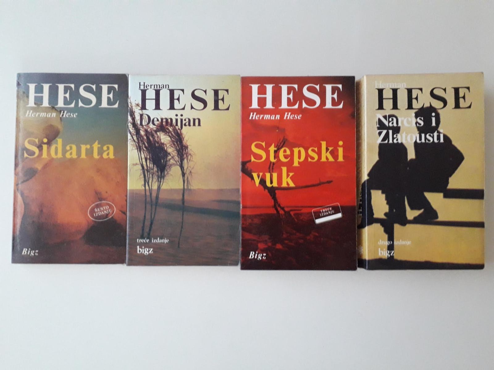HERMAN HESE, HERMANN HESSE, DEMIJAN,STEPSKI VUK,SIDARTA,NARCIS I ZLATO