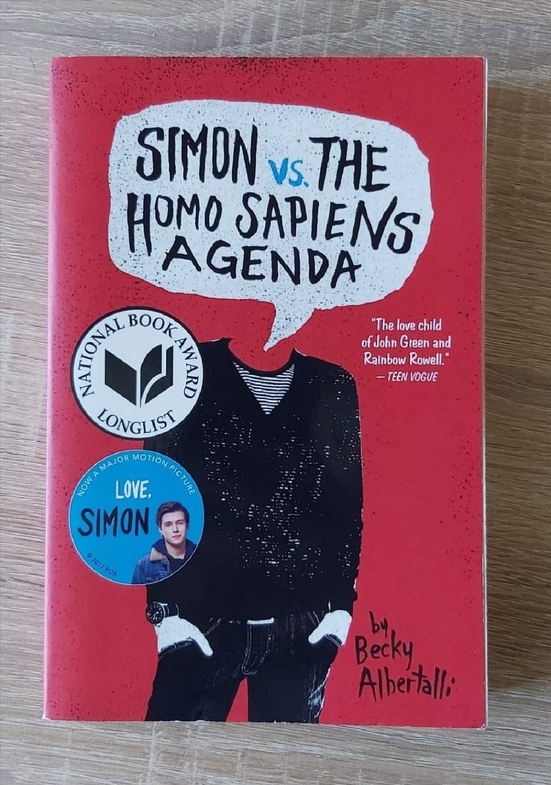 angleška knjiga Simon vs. the Homosapiens Agenda