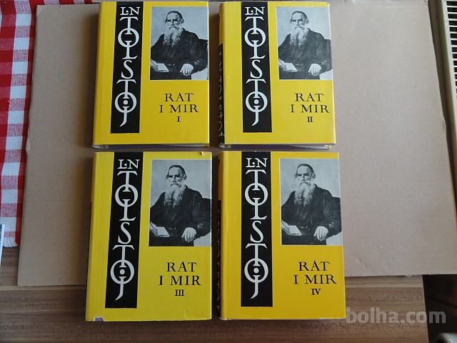 TOLSTOJ, VOJNA IN MIR, RAT I MIR, 4 KNJIGE