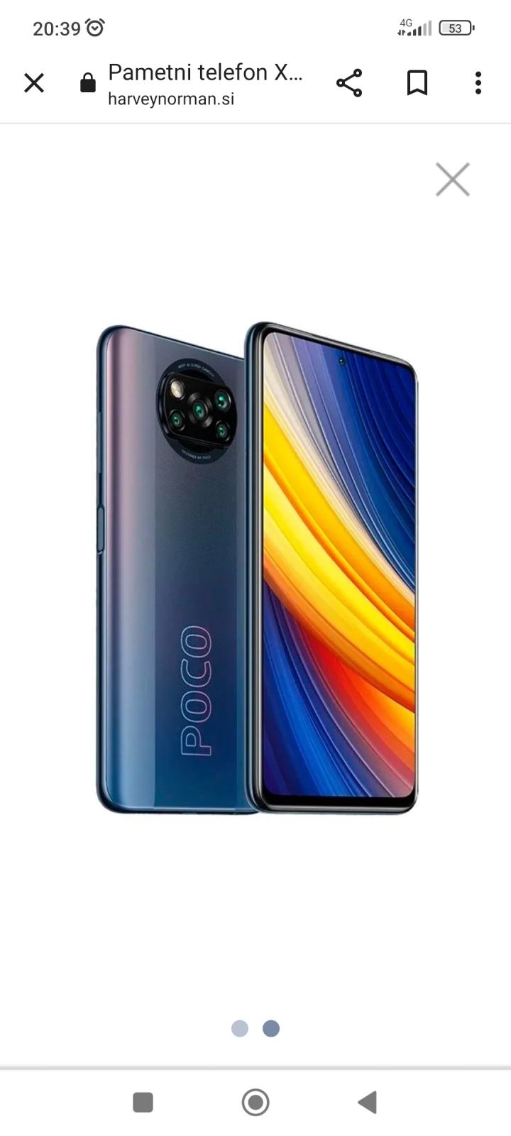 Xiaomi POCO X3 pri NFC