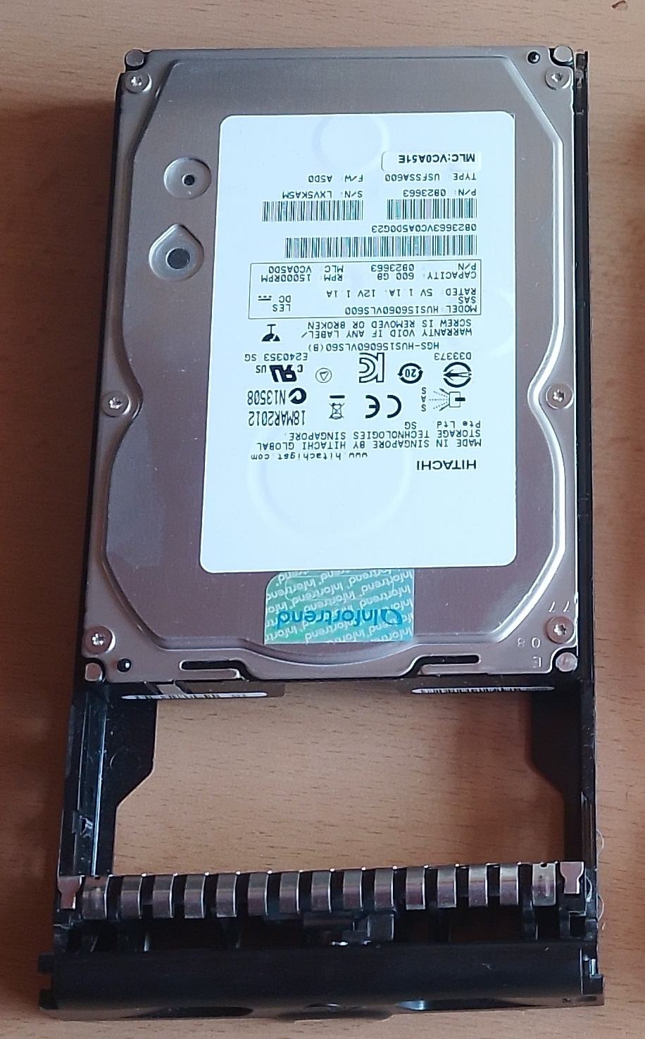 Trdi disk - HDD: Hitachi 600GB 15k SAS