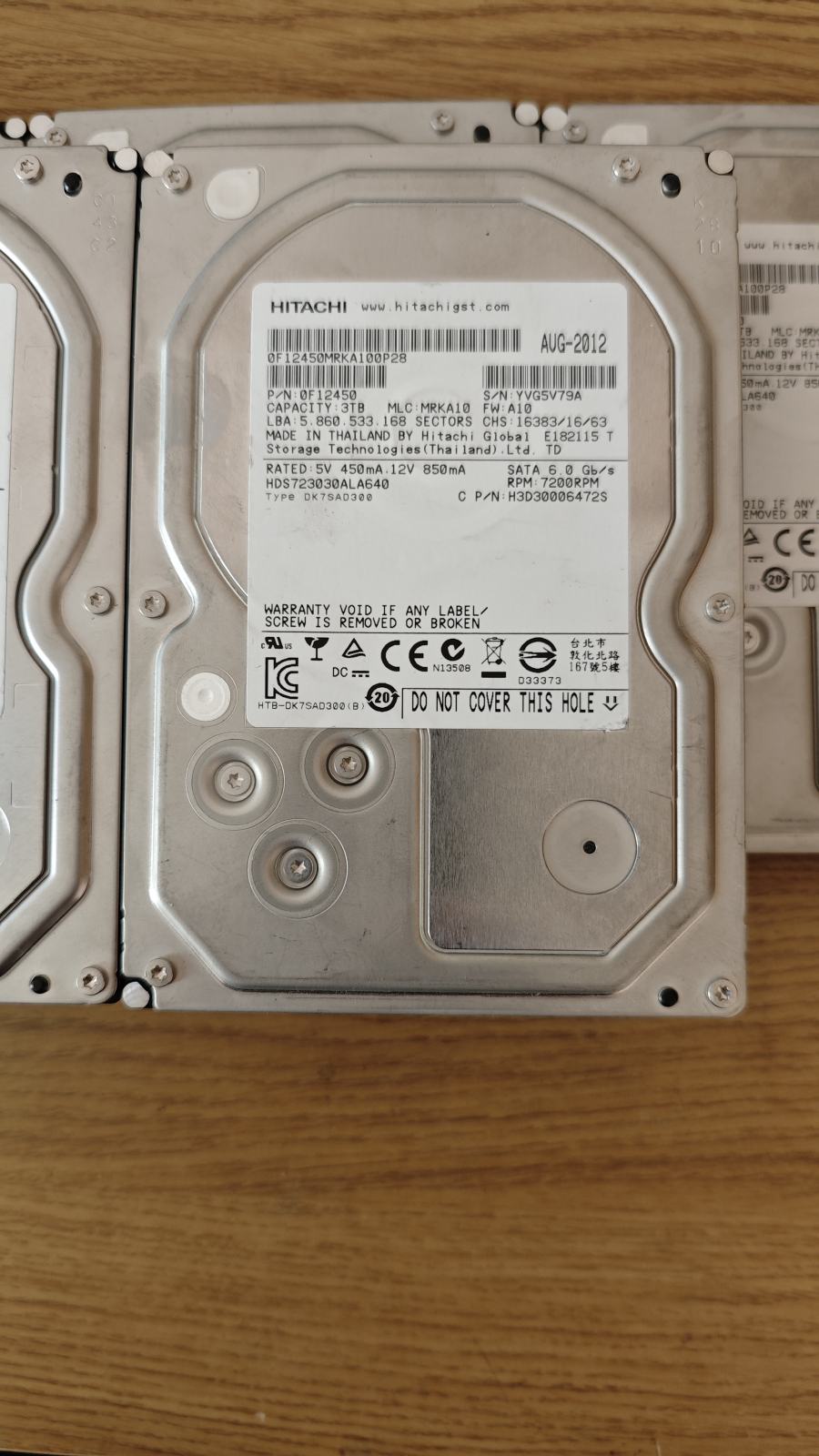 3TB trdi disk - SATA (Hitachi-HGST)