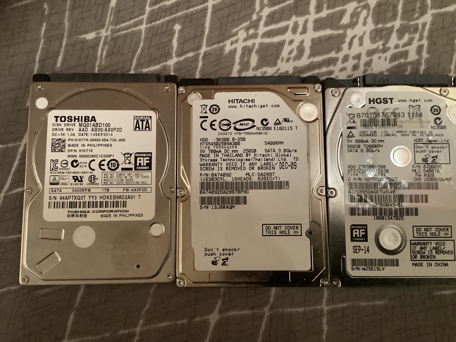 Trdi diski 2,5 za prenosnik